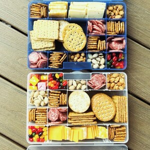 Charcuterie Snack Box, Adult Lunch Container, Food Storage Wine Cheese ...