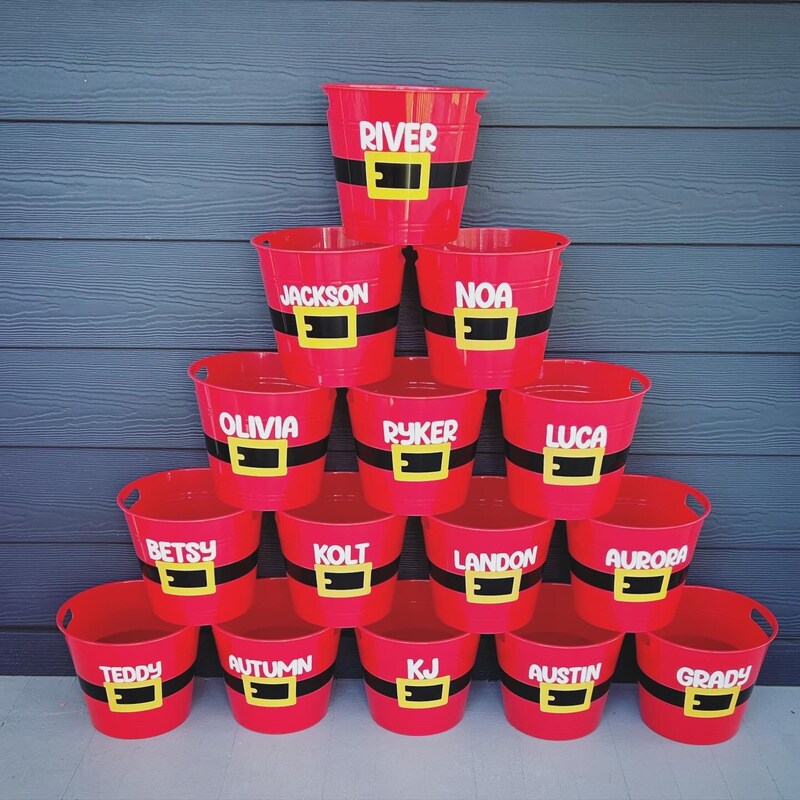 Santa Basket - Etsy