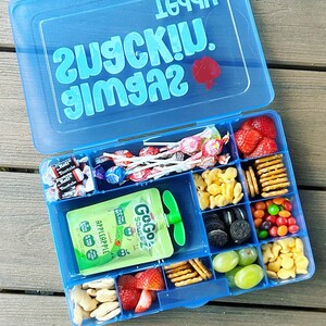 Travel Snack Box | Personalized Treat Snackle Container Compartments ...