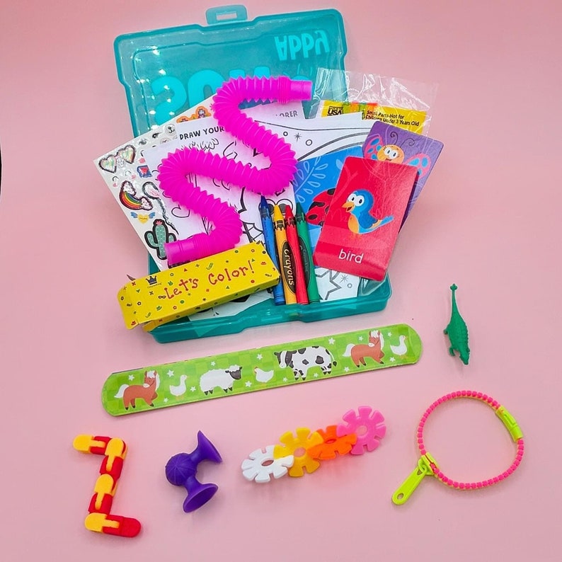 PRESCHOOL Travel Busy Box (mini) - Ages 3-5| Road Trip & Airplane ...