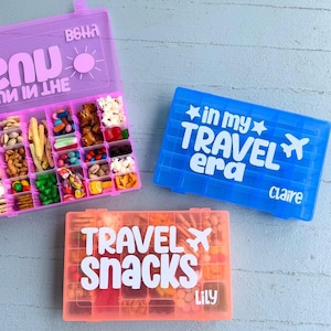 Travel Snack Box | Kids Snack Container, Toddler Adult | Food Storage ...