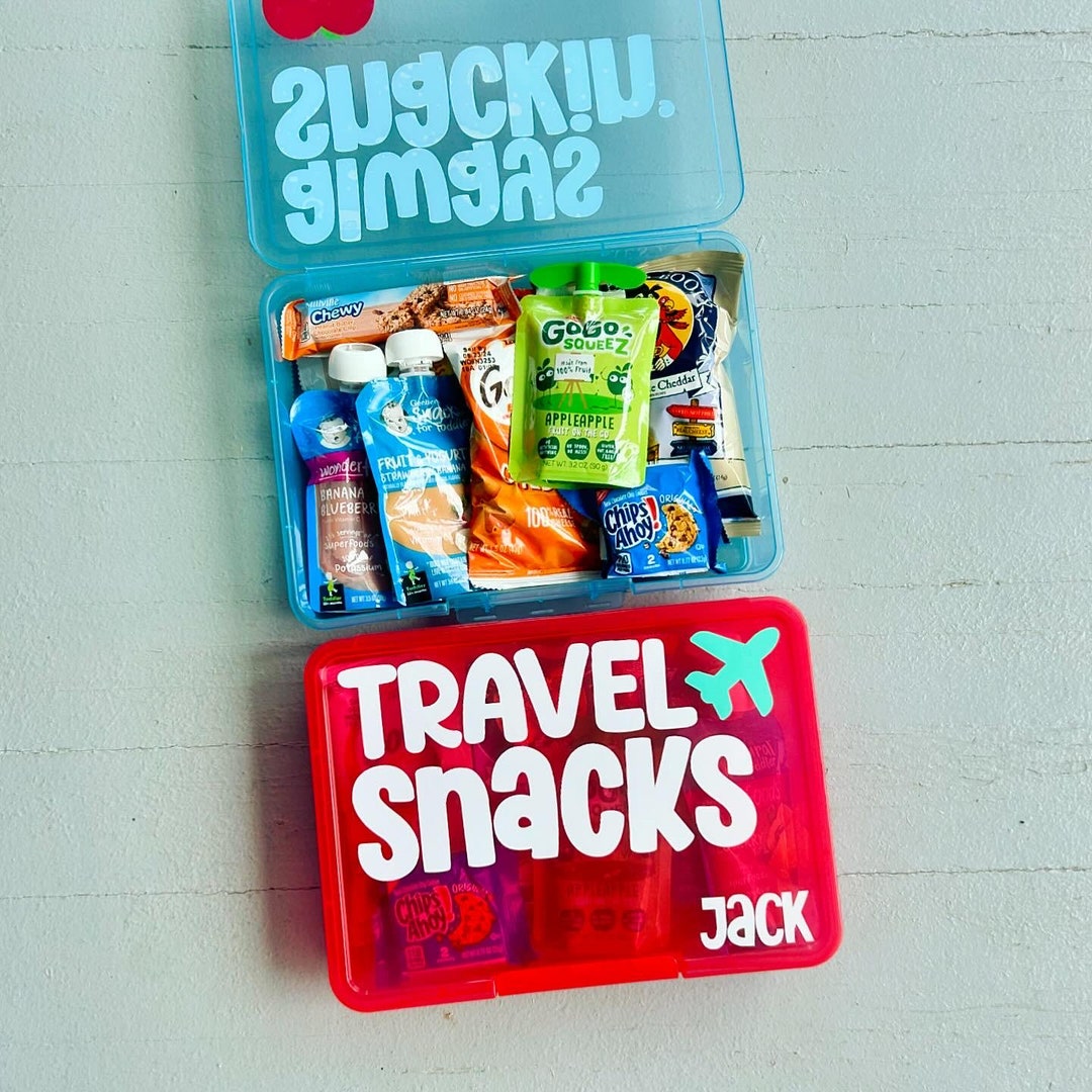 Snack Storage Box - Travel Snack Container | Food Lunch Airplane Road ...