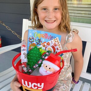 Pre-filled Santa Belt Buckets - Easy & Fun Christmas Gift to Mail to ...