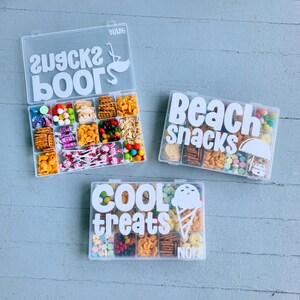 BEACH Snack Box Travel Nautical Pool Boat Gift | Kid Snackle Food Bento ...