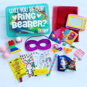 WEDDING Busy Box, Kids Table Activity | Flower Girl Ring Bearer ...
