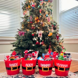 Pre-filled Santa Belt Buckets - Easy & Fun Christmas Gift to Mail to ...