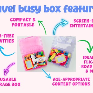 AIRPLANE Activities for Kids - Travel Busy Boxes | 1st Flight Toddler ...