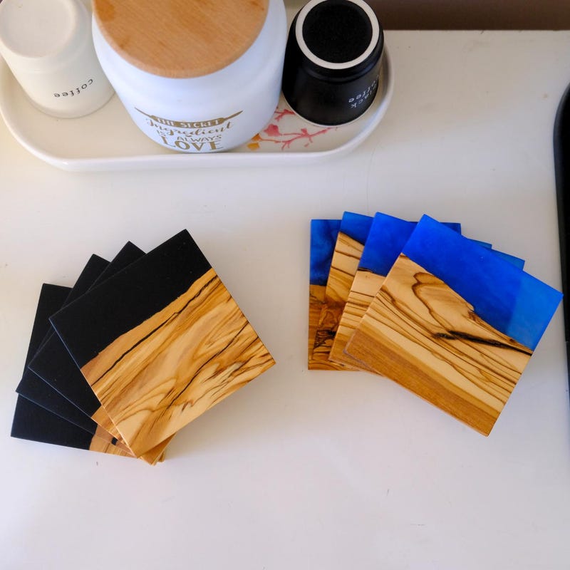 Epoxy Coasters - Etsy