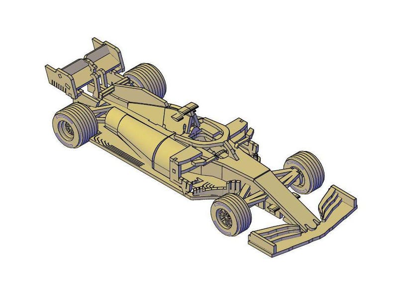 Ferrari F1 Car Laser Cut Model: 3D Layered SVG (digital Download ...