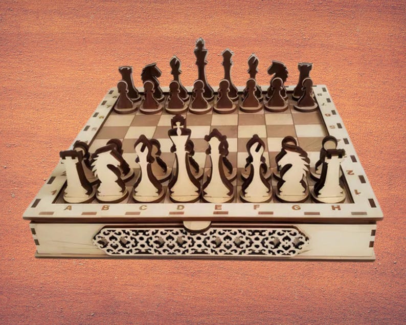 Chess Board SVG Bundle: Laser Cut CNC Files (digital Download) - Etsy