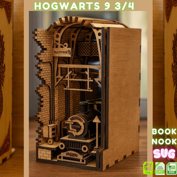 Bookshelf Scene Box - Etsy