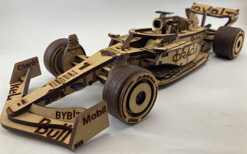 Ferrari F1 Car Laser Cut Model: 3D Layered SVG (digital Download ...