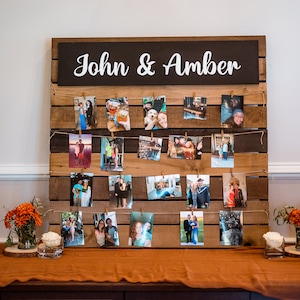 Custom Pallet Board Photo Display, Personalized Event Backdrop ...