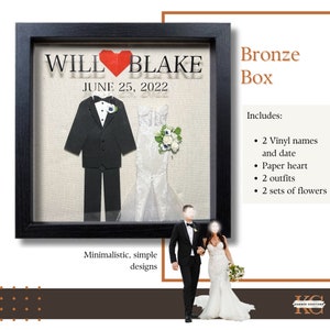 Personalized Bride and Groom Frame, Paper Anniversary Gift, First ...