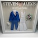 Personalized Bride and Groom Frame, Paper Anniversary Gift, First ...