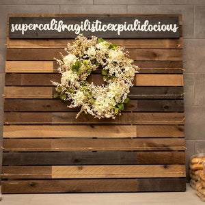 Custom Pallet Board Photo Display, Personalized Event Backdrop ...