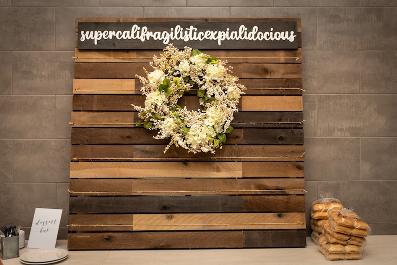 Custom Pallet Board Photo Display, Personalized Event Backdrop ...