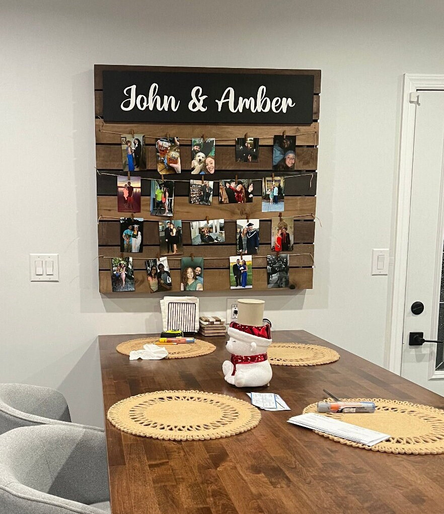 Custom Pallet Board Photo Display, Personalized Event Backdrop ...