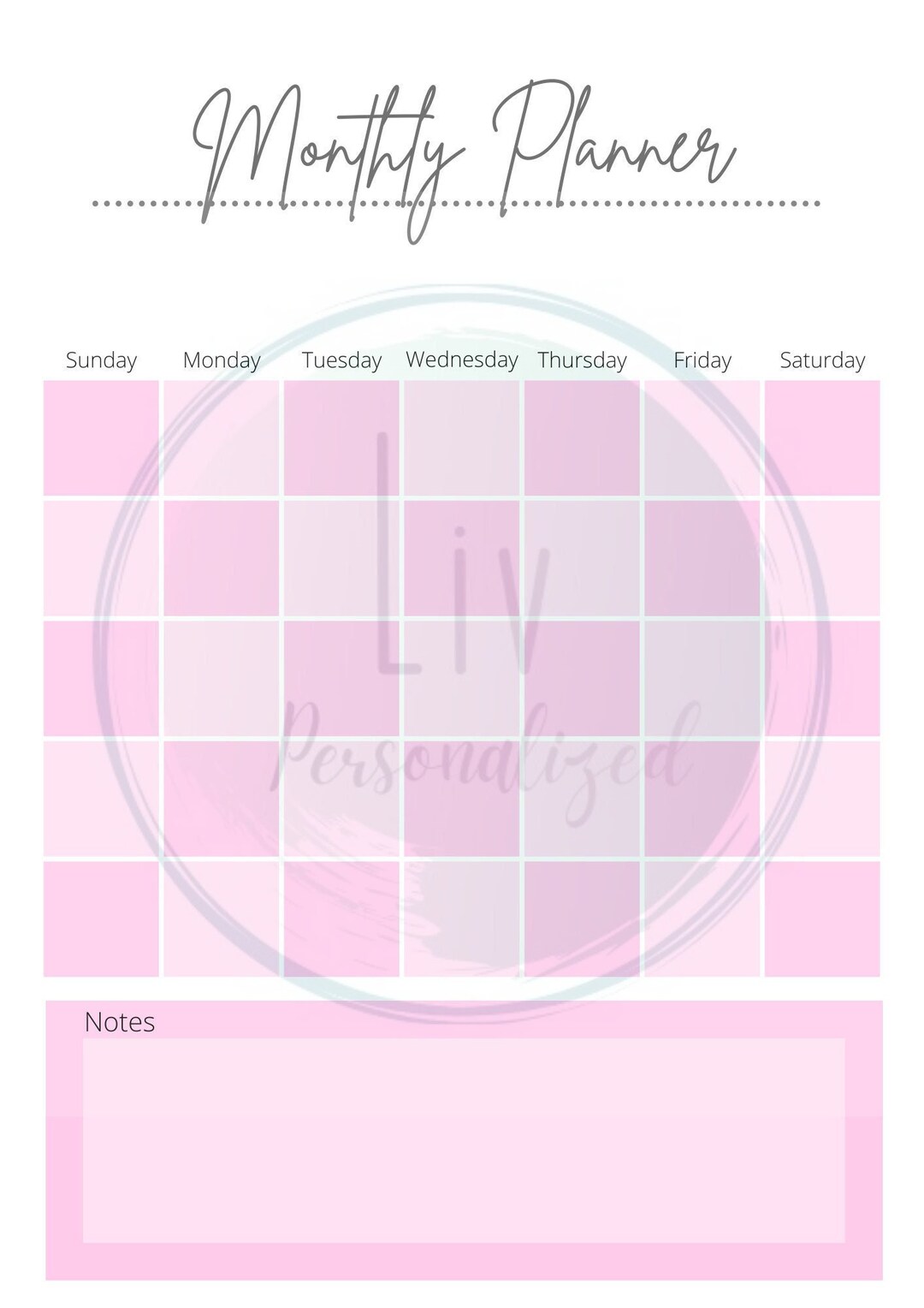 Girly Simple Planner Digital Combo - Etsy