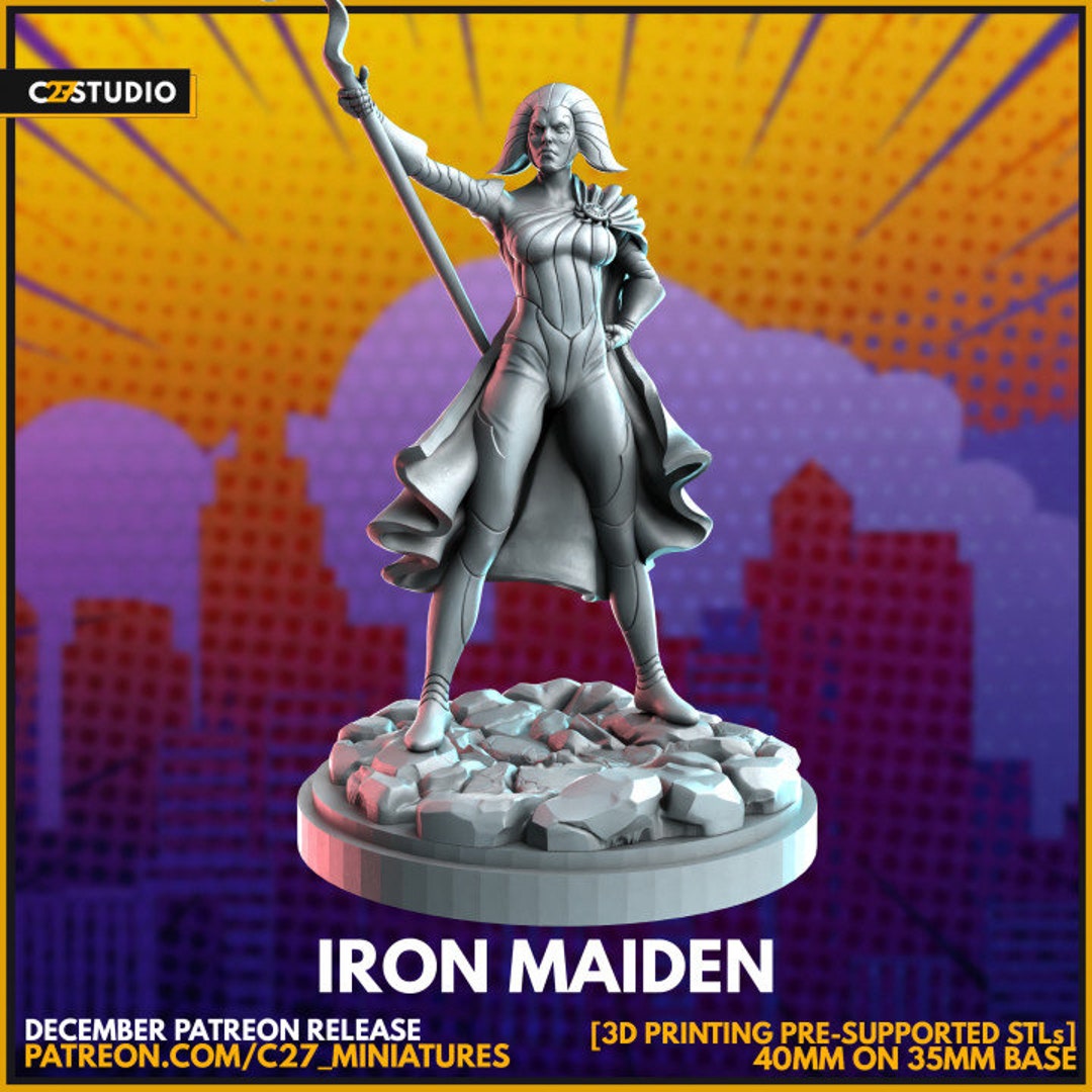 Iron Maiden by C27 Miniatures for Marvel Crisis Protocol - Etsy