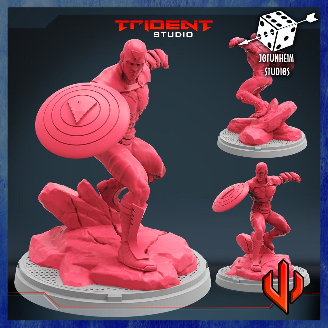 Captain Phoenix by Trident Miniatures for Marvel Crisis Protocol - Etsy