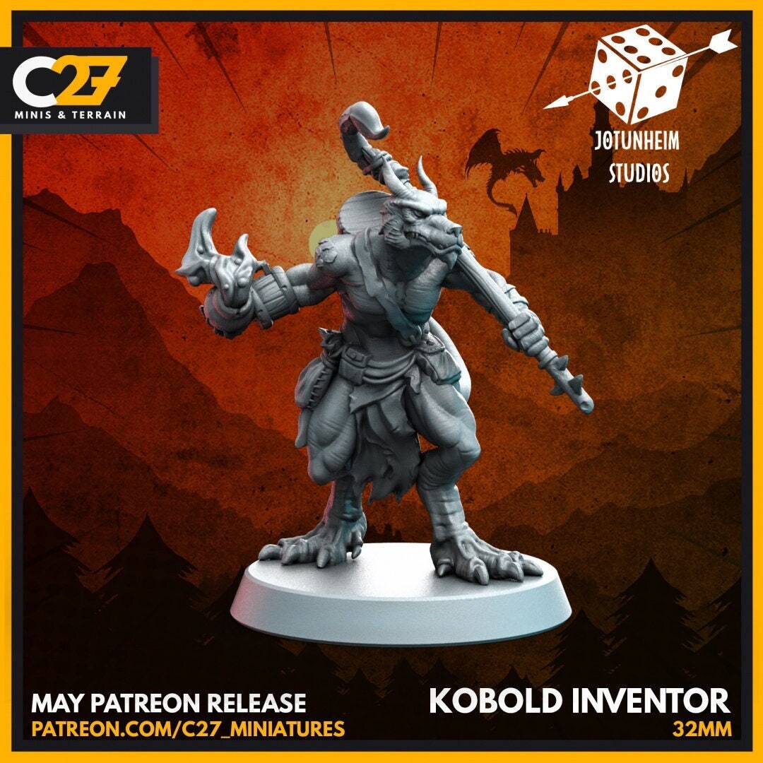 Kobold Inventor by C27 Miniatures & Terrain for Dnd, Pathfinder ...