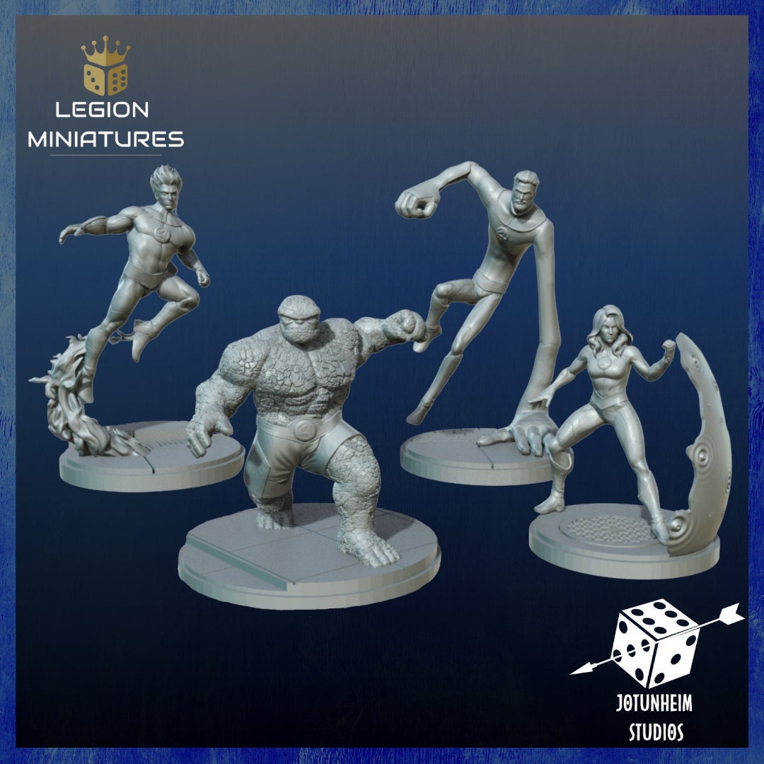 The Fantastic Four Bundle by Legion Miniatures for Marvel Crisis ...