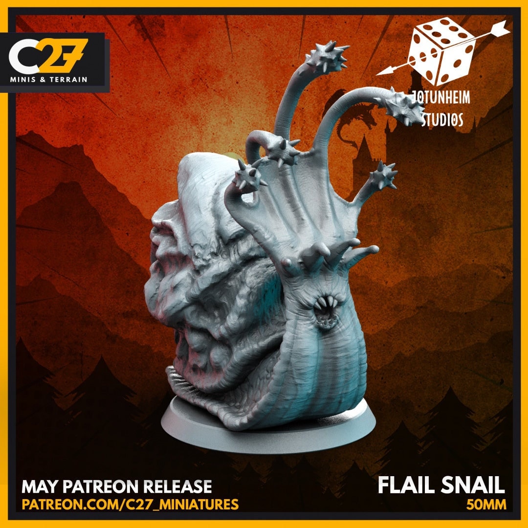 Flail Snail by C27 Miniatures & Terrain for Dnd, Pathfinder, Frostgrave ...