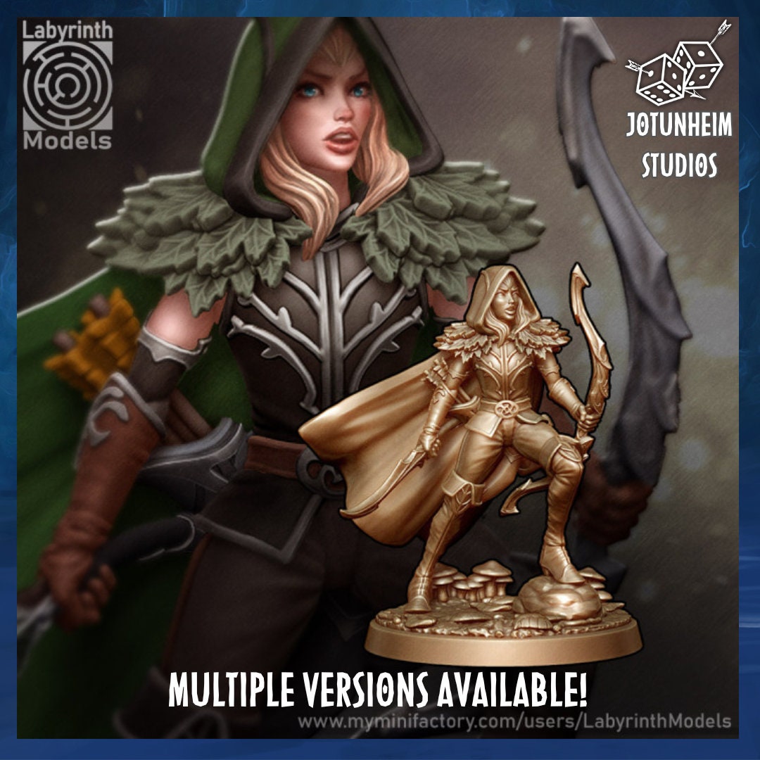 Wood Elf Rangers by Labyrinth Miniatures for D&D, Warhammer, Frostgrave ...