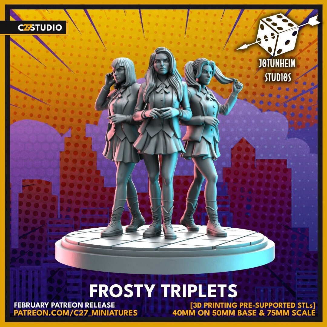 Frosty Triplets by C27 Miniatures for Marvel Crisis Protocol - Etsy