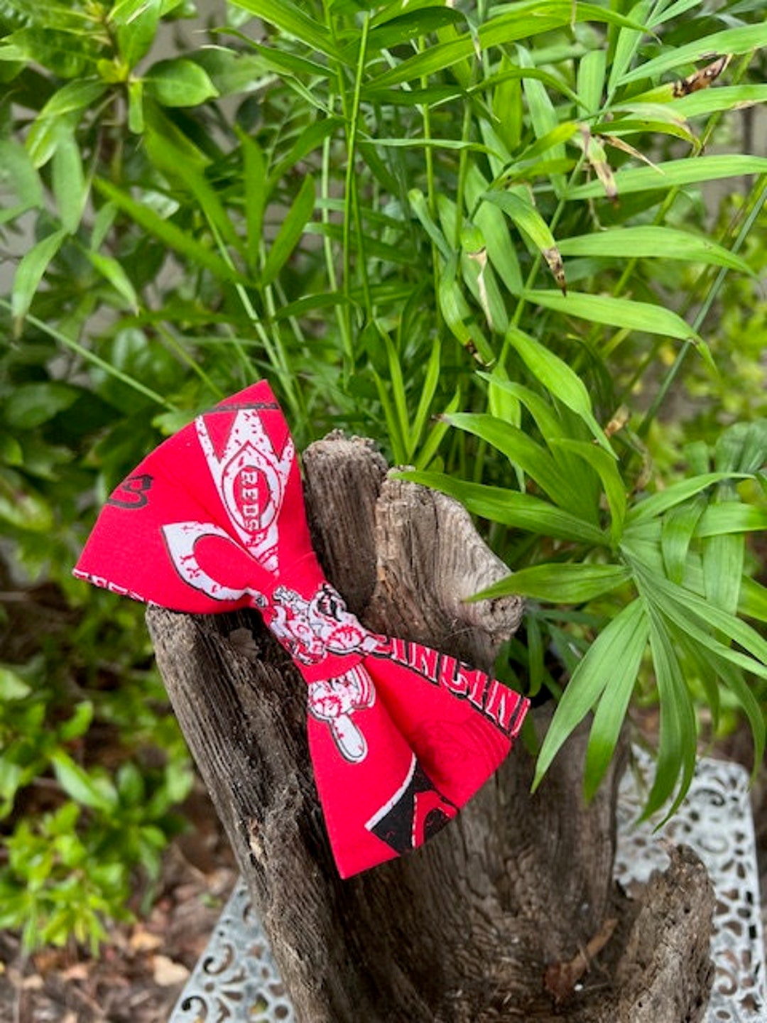 Cincinnati Reds Dog Bow Tie - Etsy