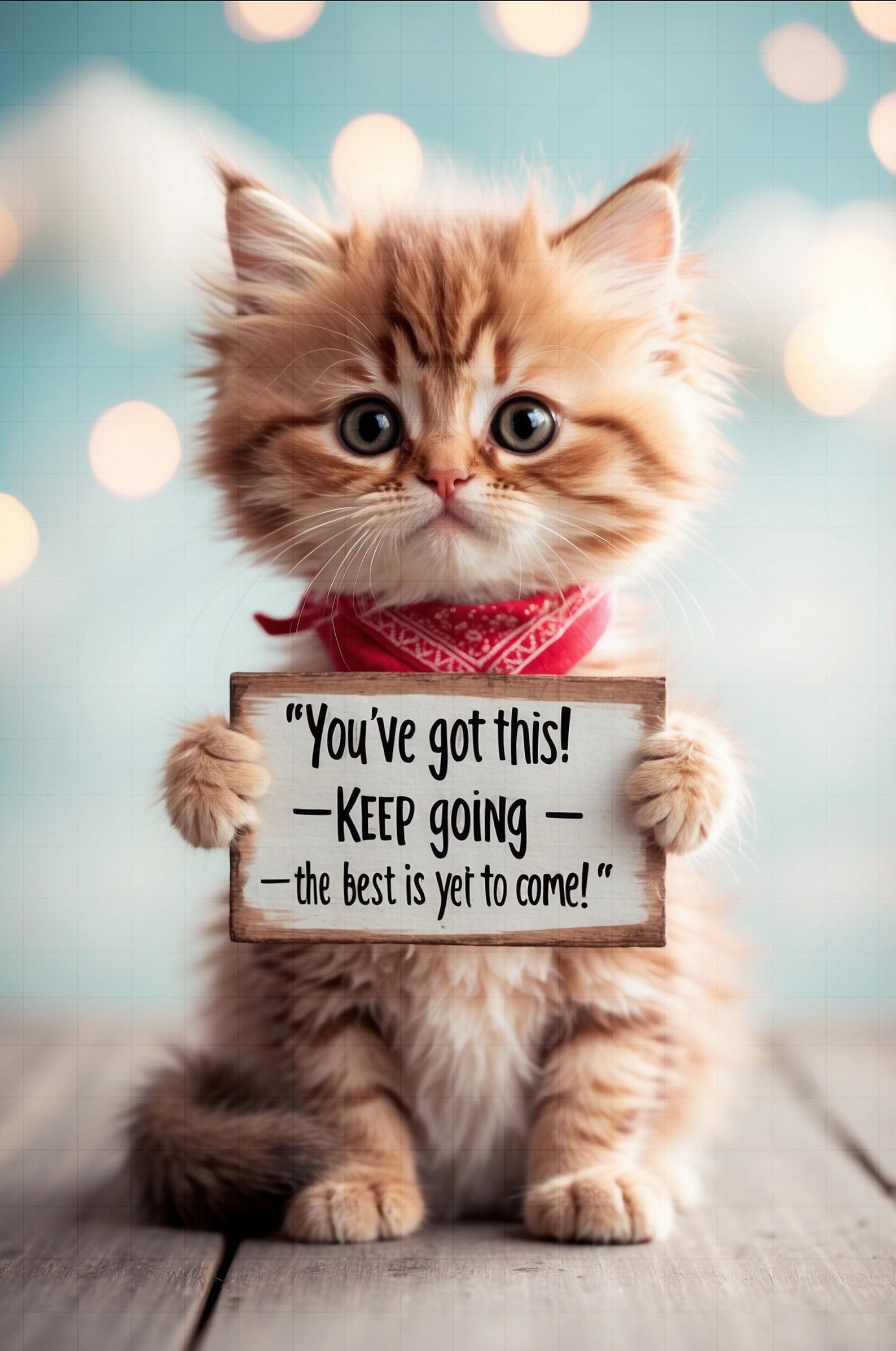 Adorable Kitten Inspirational Quote Poster - Digital Download, Cute ...