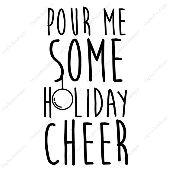 HOLIDAY CHEER SVG Christmas Svg Christmas Clip Art Merry | Etsy