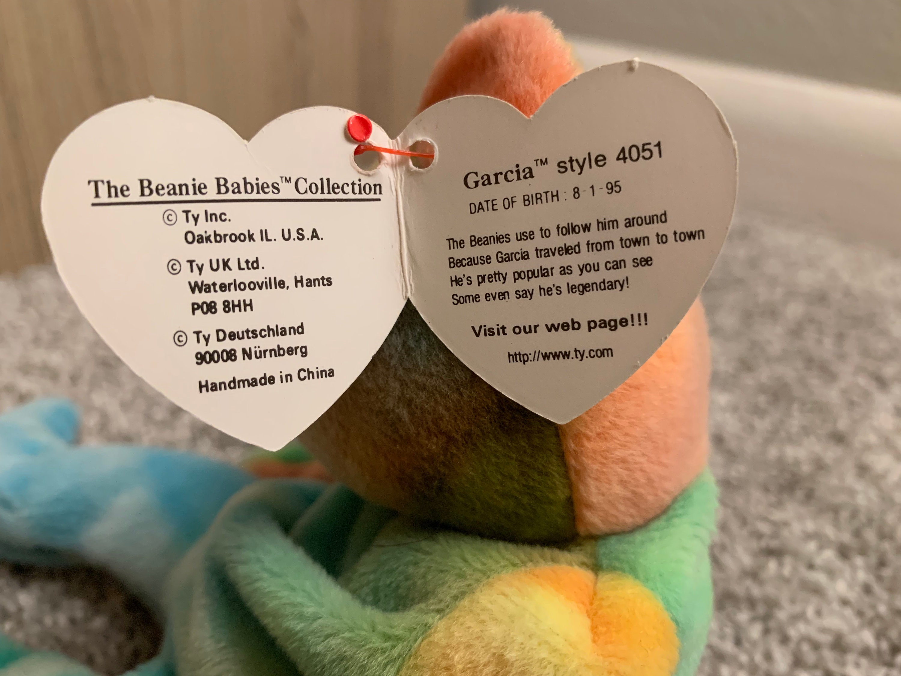 Garcia Bear-- Rare Original Beanie Baby - Etsy