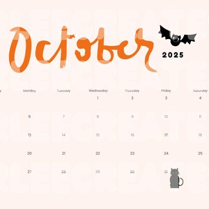 2025 FULL YEAR 12mo Desktop Wallpapers - Etsy