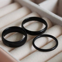Black Ring - Etsy