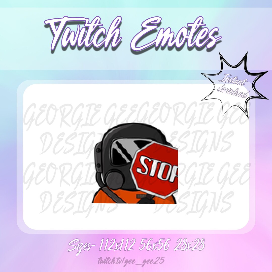 Lethal Company Stop Twitch Emote - Etsy