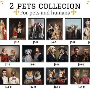 Custom Royal Cat Portrait, Royal Dog Portrait From Photo, Mother's Day ...