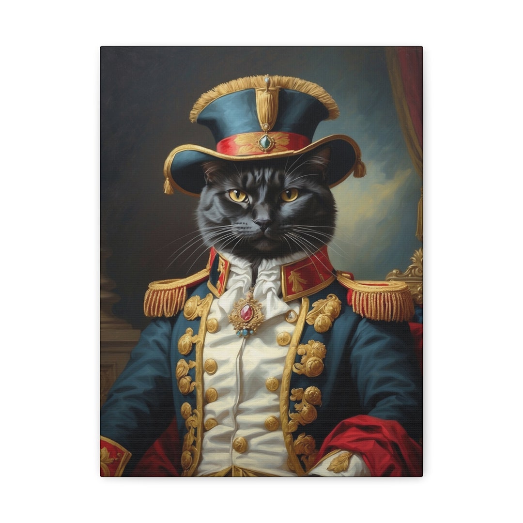 Napoleon Custom Pet Portrait, Custom Memorial Pet Gift, Renaissance ...