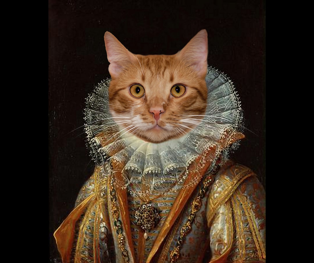 Gilded Age Custom Pet Portrait, Renaissance Dog Portrait, Renaissance ...