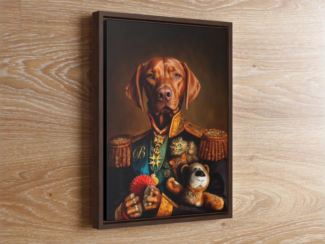Custom Pet Portrait Royal Style Regal Artwork Memorial Gift Dog ...