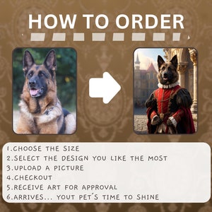 Custom Royalty Pet Portrait, Renaissance Dog Portrait, Renaissance Cat ...