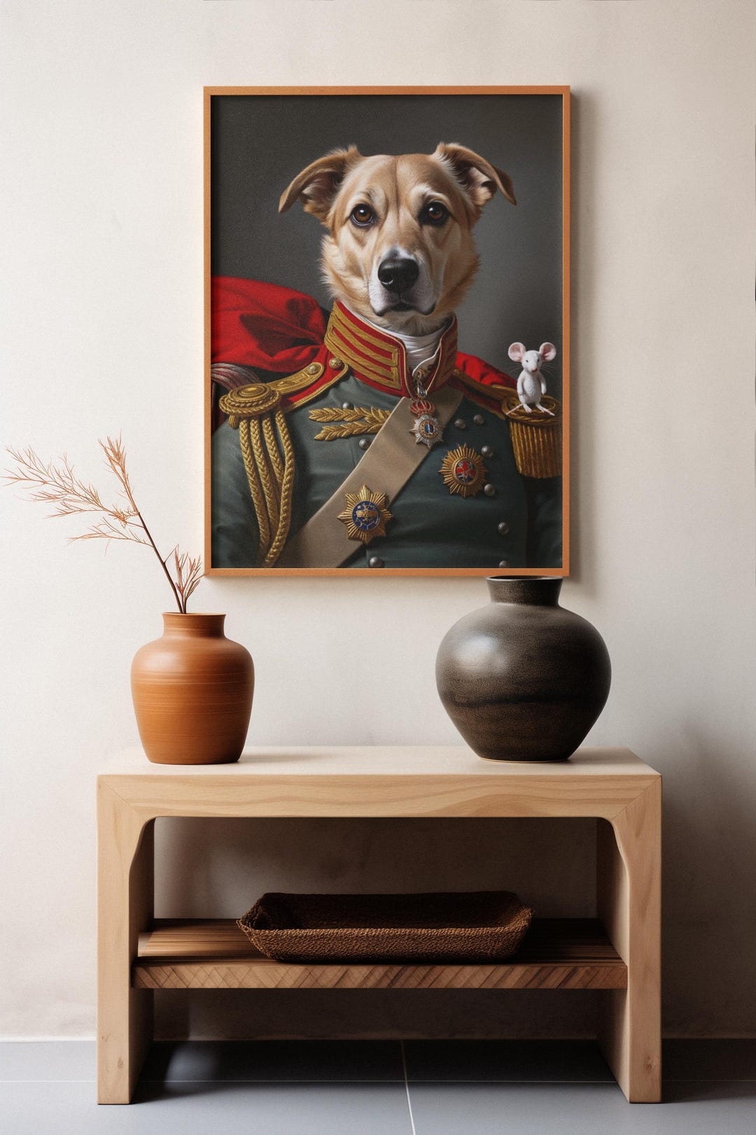 Custom Pet Portrait, Military Uniform Pet Portrait, Personalized Dog ...