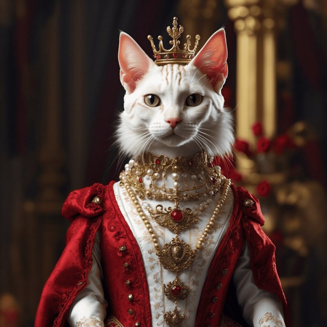 Royality Custom Pet Canvas, Renaissance Dog Portrait, Renaissance Cat ...