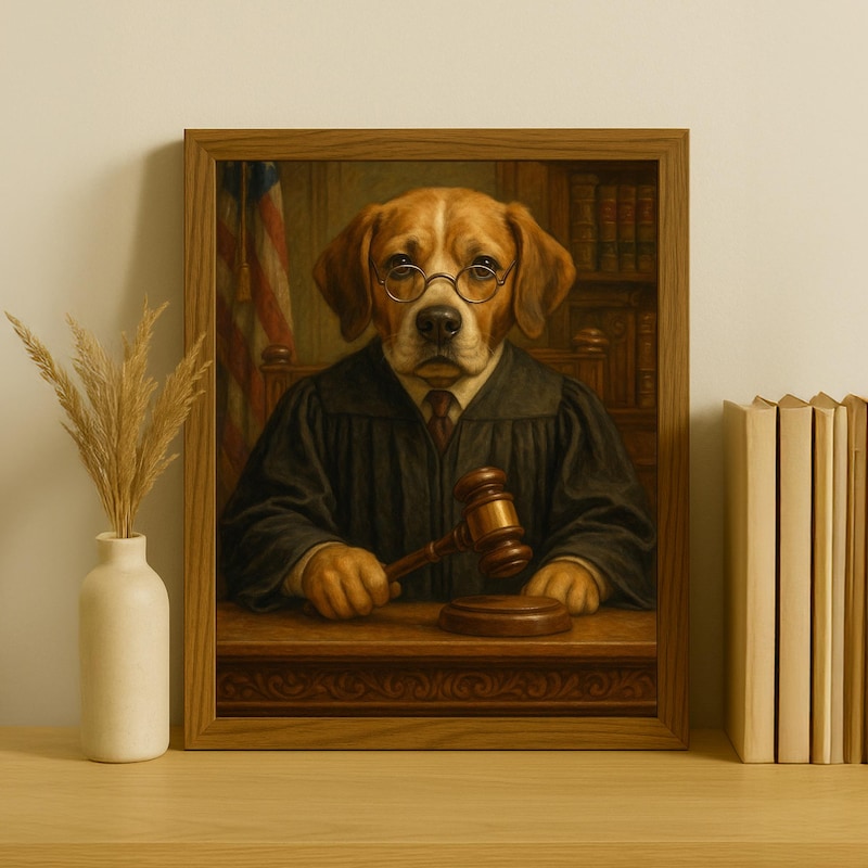 Dog Lawyer Print - Etsy