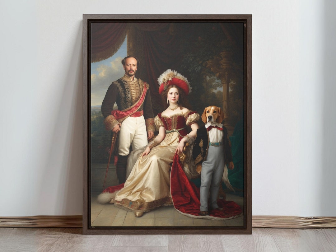 Custom Pet Portrait, Family and Pet Custom Portrait, Custom Victorian ...