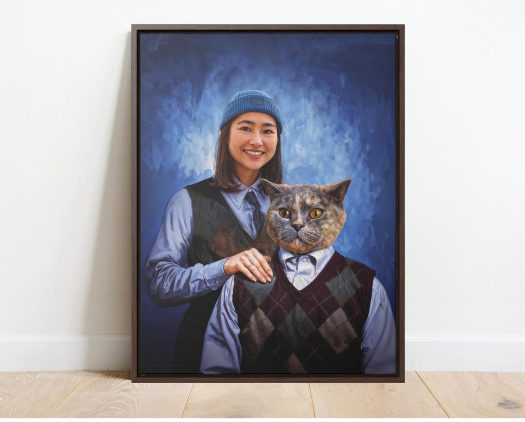 Pet Portrait, Family and Pet Custom Portrait, Funny Custom Portrait ...