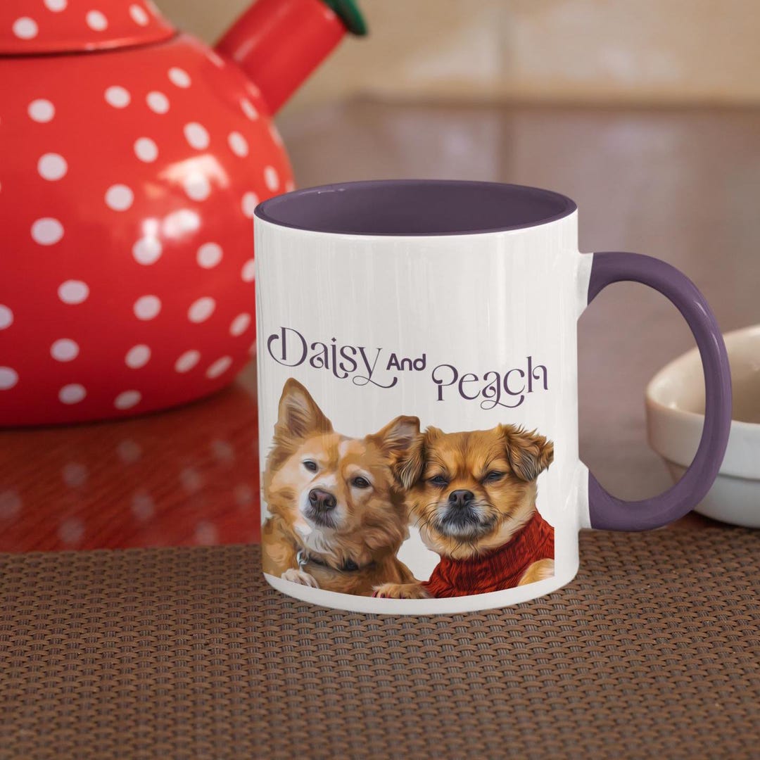 Personalized Pet Mug, Custom Photo Dog & Cat Coffee Cup, Unique Pet ...