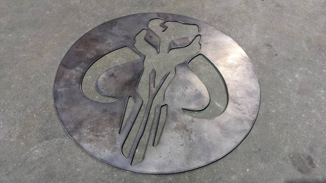 Star Wars Mandalorian Mythosaur Metal Plaque Sign Boba Fett - Etsy