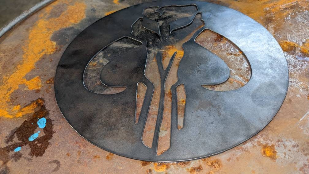 Star Wars Mandalorian Mythosaur Metal Plaque Sign Boba Fett - Etsy